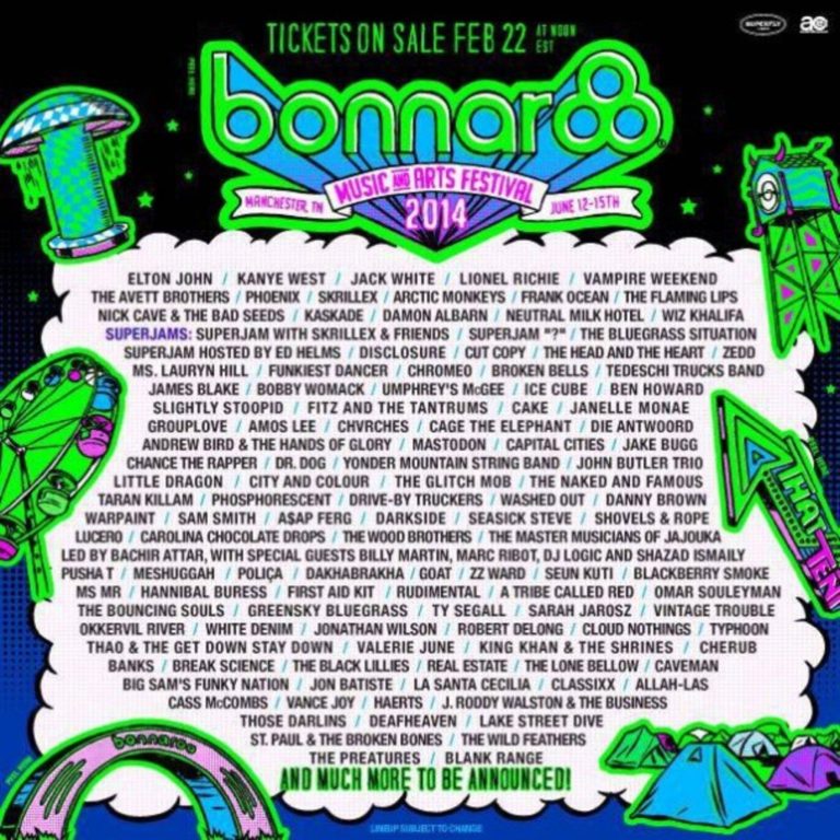 Bonnaroo 2014 Lineup Includes Elton John, Jack White and More - 303 ...