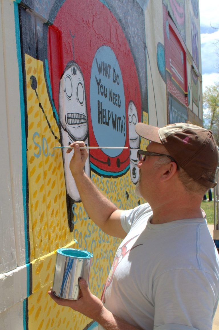 Concrete Canvas: Gary Hirsch Paints Inspiring Street Art in Boulder ...