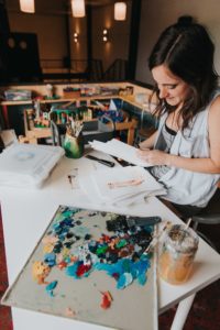 Left Over Paint Becomes Beautiful Art in Laura Heck’s Work - 303 Magazine
